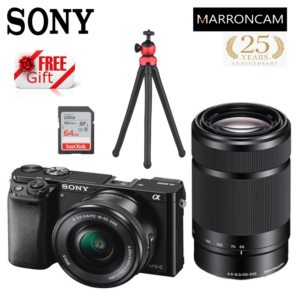 Sony Alpha a6000 Mirrorless Digital Camera with 16-50mm Lens | Shopee ...