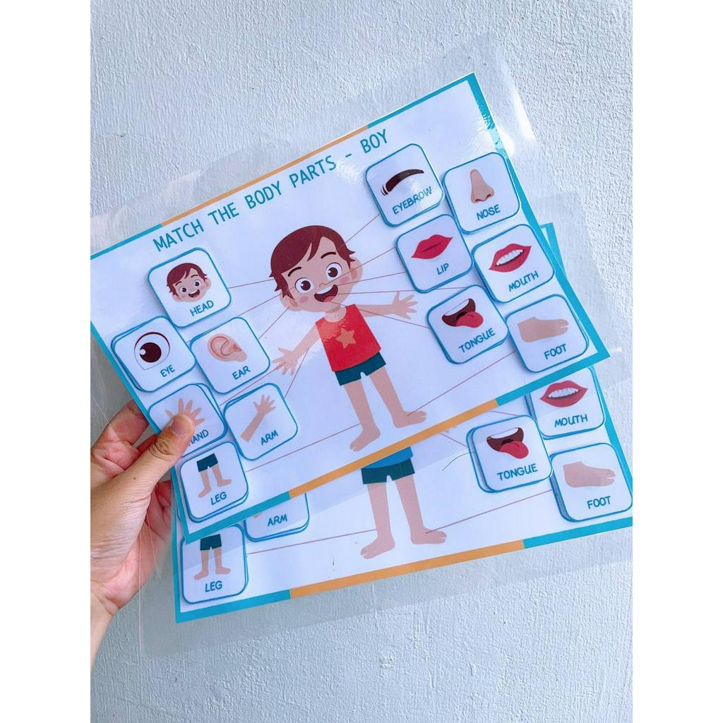The human body busy book Quiet book - BODY PARTS | Shopee Malaysia
