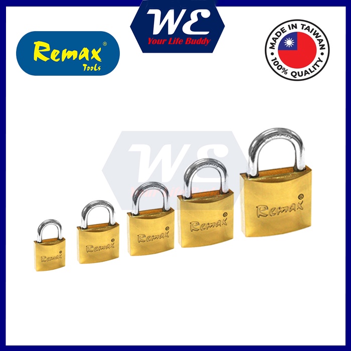 Remax Brass Padlock Heavy Duty Security Padlock / Mangga Kunci Gold ...