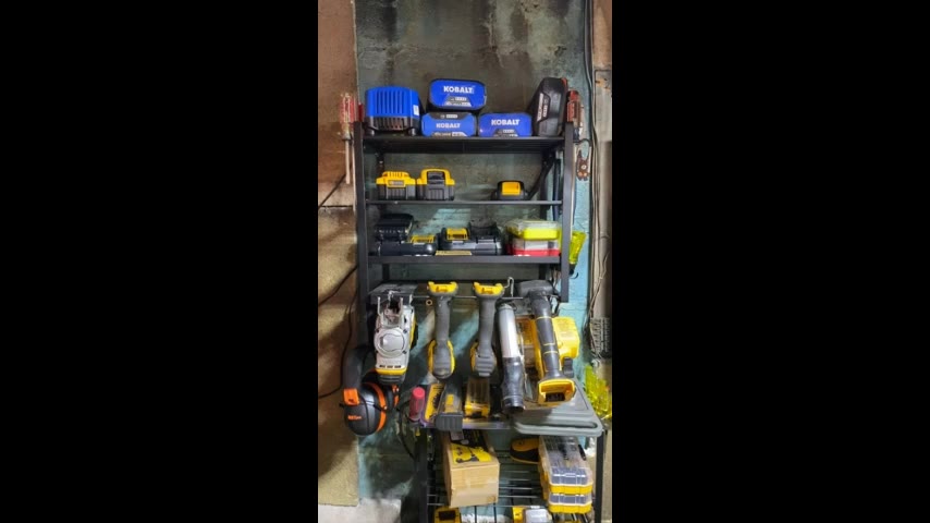 Power Tool Organizer Electric Drill Storage Rack Wall Mount Garage Tool ...