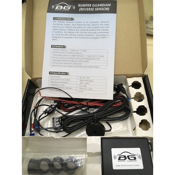 CAR PARKING ASSISTANT REVERSE SENSOR 2 EYE All Model Perodua Proton ...
