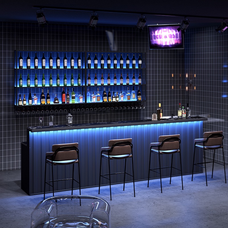 EL-Bar Counter Commercial Industrial Style Billiard Hall Cashier ...