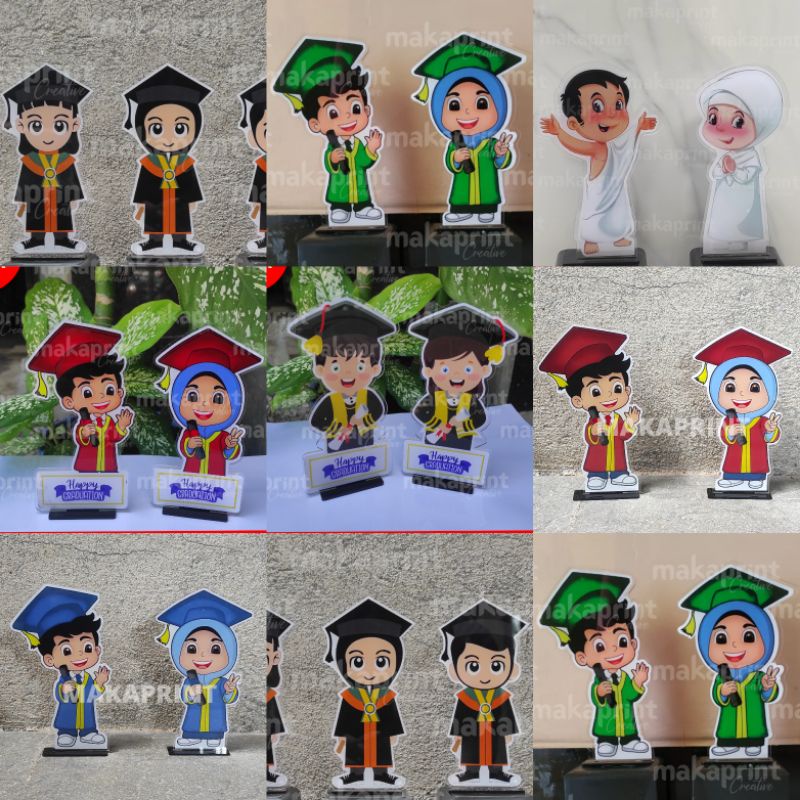 Acrylic graduation trophies, graduation gifts, acrylic trophy figures ...