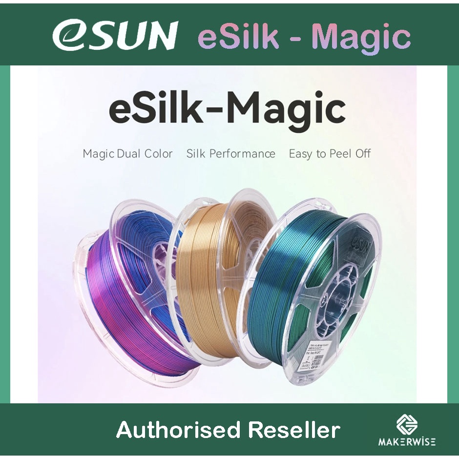 eSUN eSilk Magic Filament 1KG 1.75mm Dual Colour Color Gold Silver Red ...