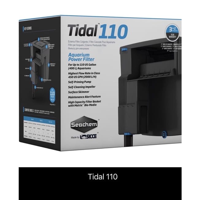 BEST IN THE MARKET - SEACHEM Tidal Power Filter w/ surface skimmer ...
