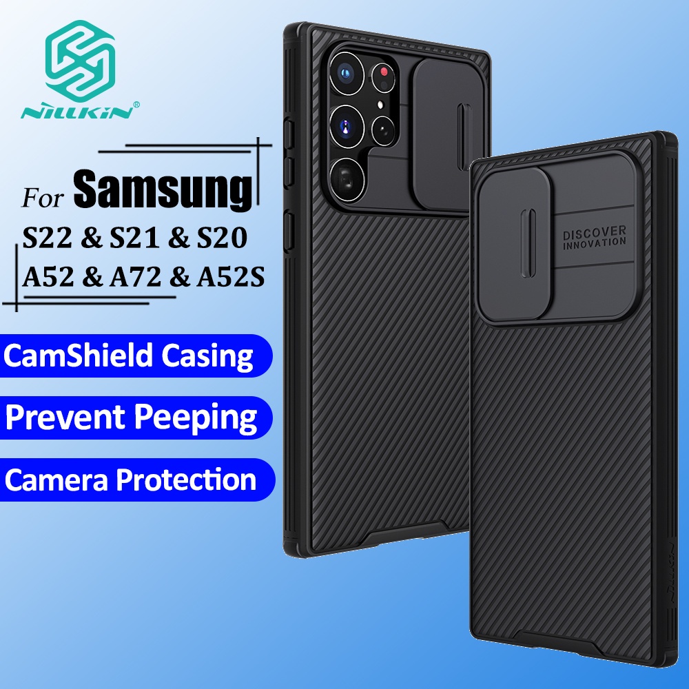 NILLKIN CamShield Casing For Samsung S25 Ultra S24 Ultra S23 Ultra S22 S21 S20 A55 A52 Note 20 ...