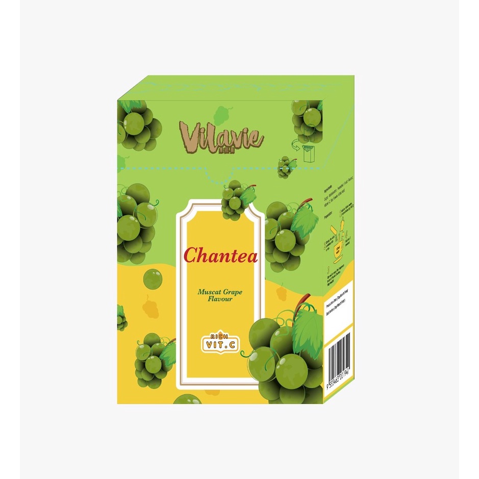 Vilavie Chantea Muscat Grape Flavour Vitamin C, 8g x 25's 维他命C 香槟葡萄味 ...