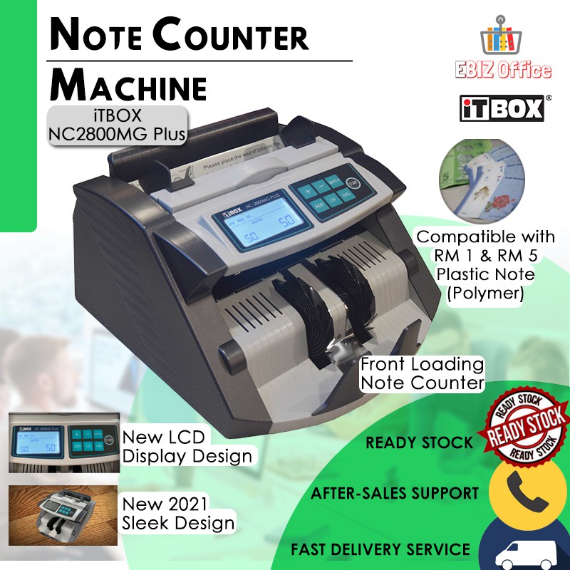 iTBOX Note Counter Machine NC-2800MG Plus | Money Cash Counter Machine ...