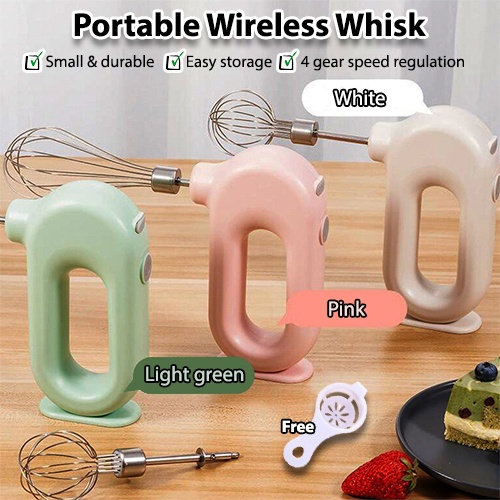 [PORTABLE] Mini Wireless Whisk Kitchen Baking Handheld Rechargeable ...