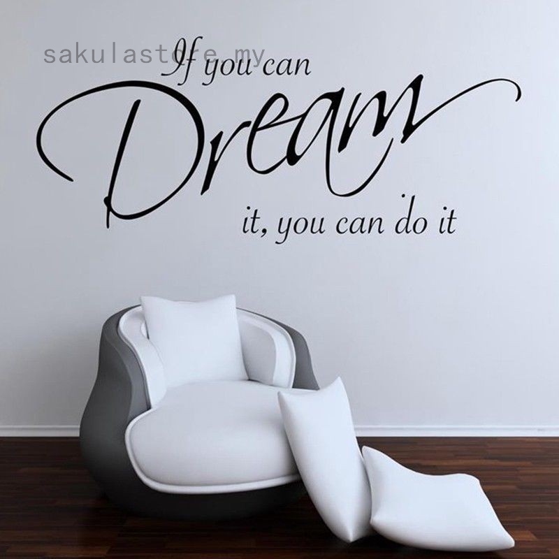 Removable PVC Home Room Decor Art Quote Wall Decal Stickers Bedroom ...