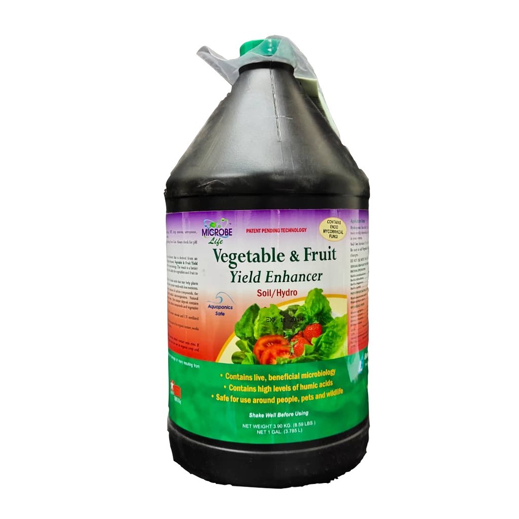 Microbe Life Vegetables & Fruits Yield Enhancer Soil Hydro (3.7L ...