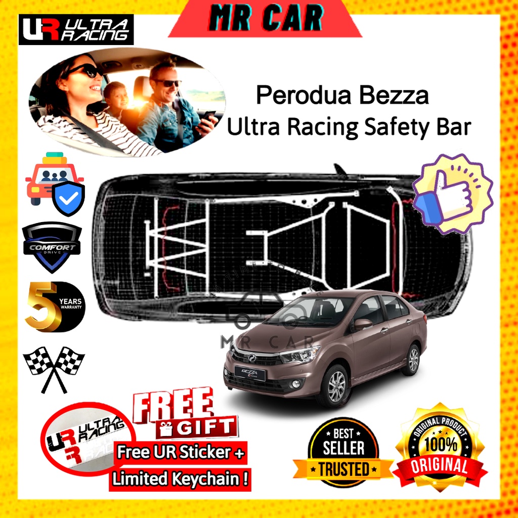 Ultra Racing Safety Bar Perodua Bezza 1.0 1.3 16+ Front Middle Rear Bar ...