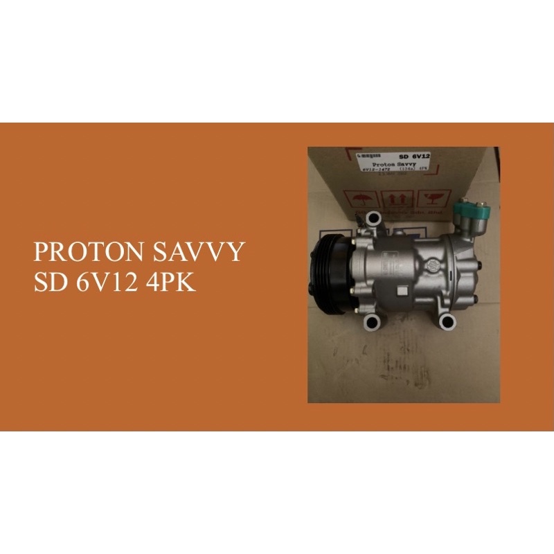 Proton Savvy SD 6V12 4PK GE Compressor | Shopee Malaysia