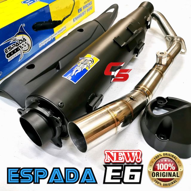 Espada Standard Racing Exhaust E7 E6 BP1 BP2 BACK PRESSURE RS150 RSX VF3I LC135 V8 FI Y15ZR Y15 ...