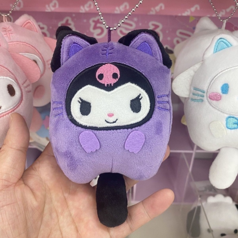 Kawaii Sanrio Tiger Series Plush Toy Kuromi My Melody Cinnamoroll Hello ...