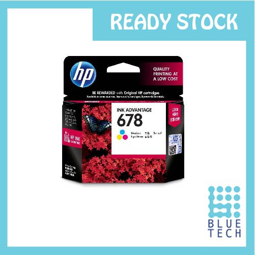Genuine Original HP 678 Tri-color Original Ink Advantage Cartridge ...