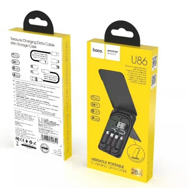 💯% Original Hoco Cable With Storage Case Can Be Used As A Phone Stand ...