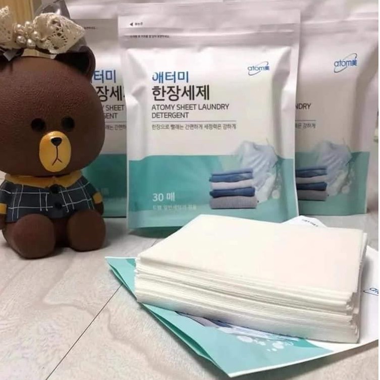 Atomy sheet laundry detergent 30 SHEETS 👍(Imported From KOREA NEW ...