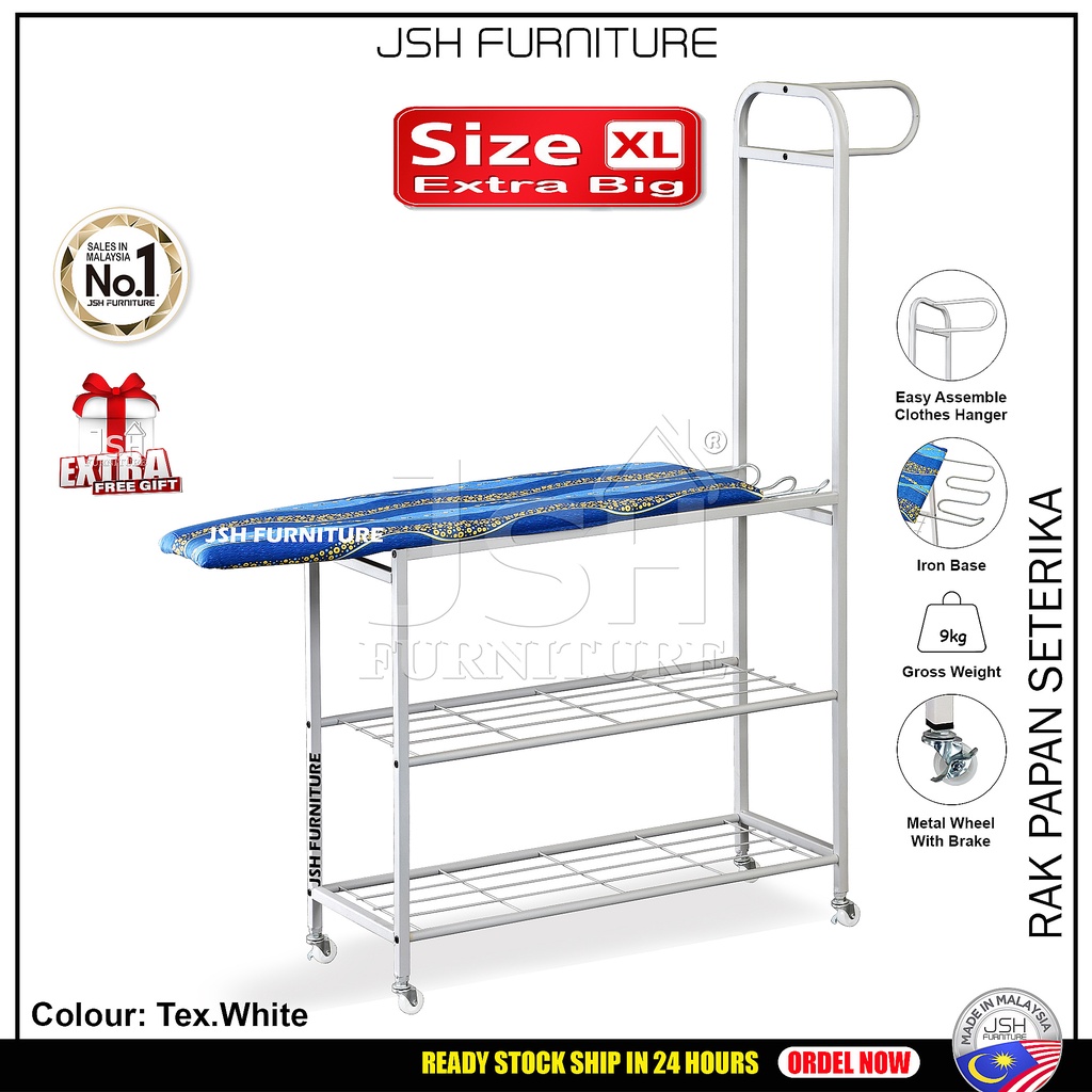 High Quality Ironing Board JSH IB4 - Iron Board Storage Space XL Size ...