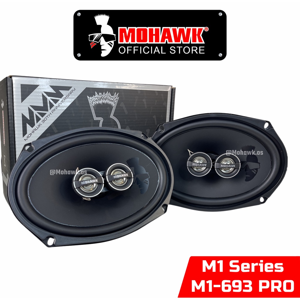 Mohawk M1 PRO Series 6x9 Car Speaker M1-693PRO 3 Way Coaxial Spk 160 ...