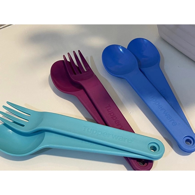 💙READY STOCK💙Tupperware cutlery ( 1 spoon 1 fork / 2 spoon ) | Shopee ...