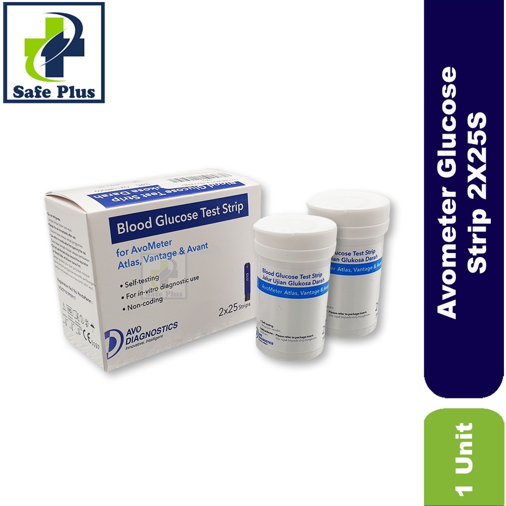 AvoMeter Glucose Strips 2x25's ( for Atlas / Vantage / Avant ) | Shopee ...