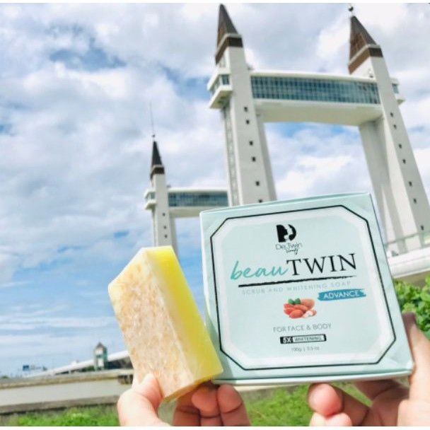 SABUN MUKA DAN DAKI BEAUTWIN SCRUB AND WHITENING SOAP | Shopee Malaysia