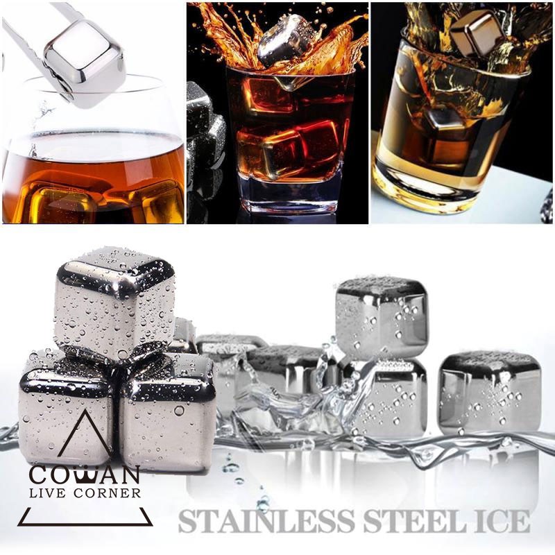 Reusable Stainless Steel Ice Cube Food Grade Reusable Ice Cubes ...