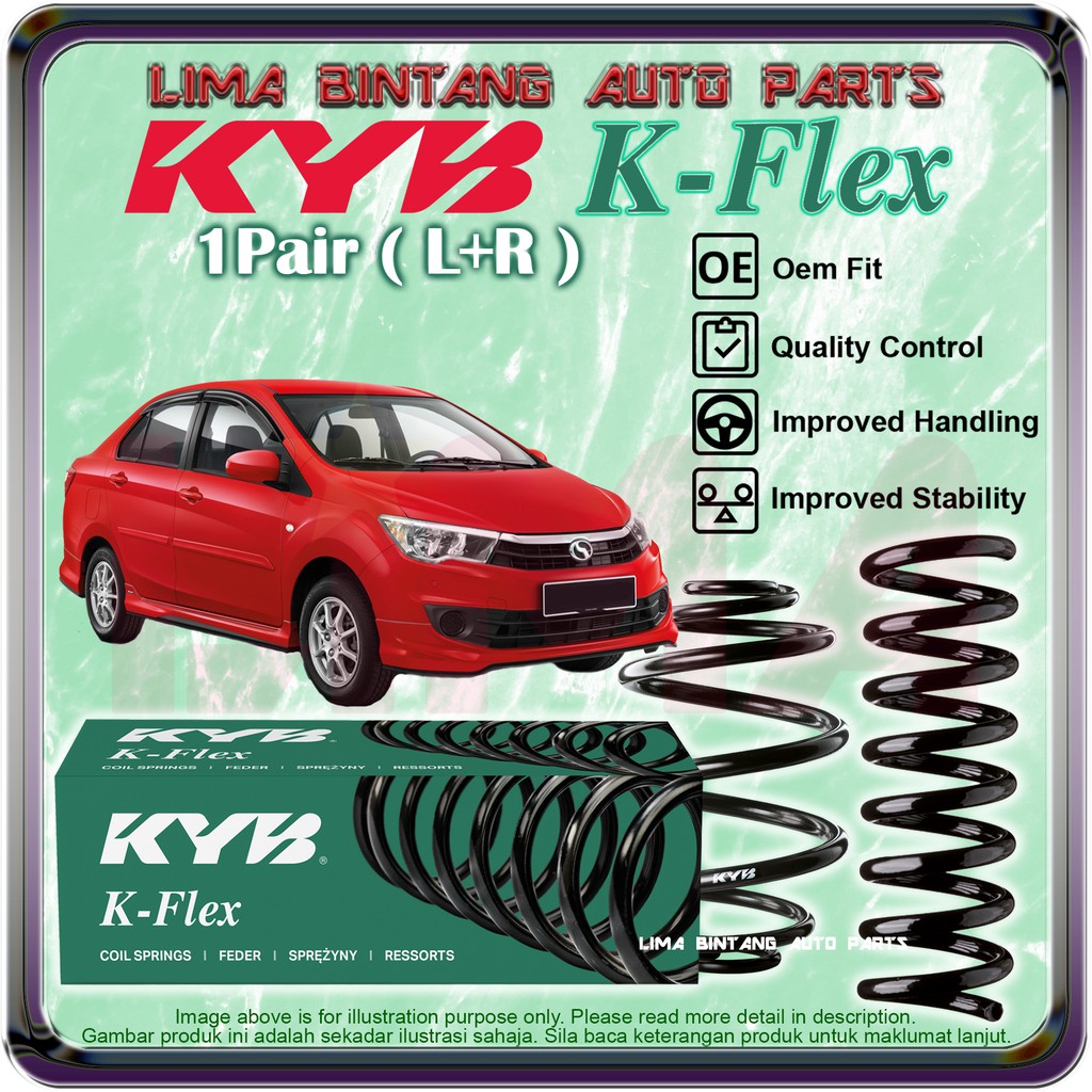 ( 1Pair ) Perodua Bezza Coil Spring Standard Heavy Duty Front / Rear ...