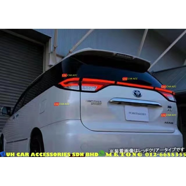 toyota estima acr50 2006-2014 led taillamp tail light smoke clear with ...