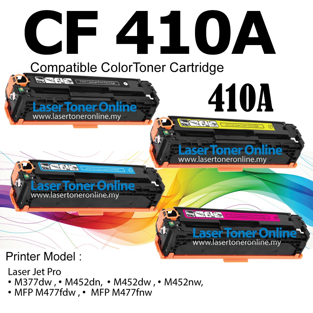 CF410A CF 410A 410 Compatible HP Color LaserJet Pro MFP M377 M452 ...