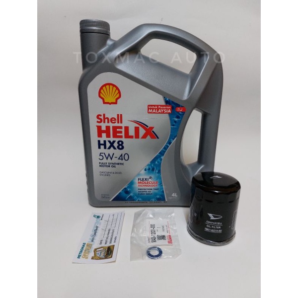[Pasaran Malaysia] Original Shell Hx8 4L 5w-40 Fully Synthetic Minyak ...