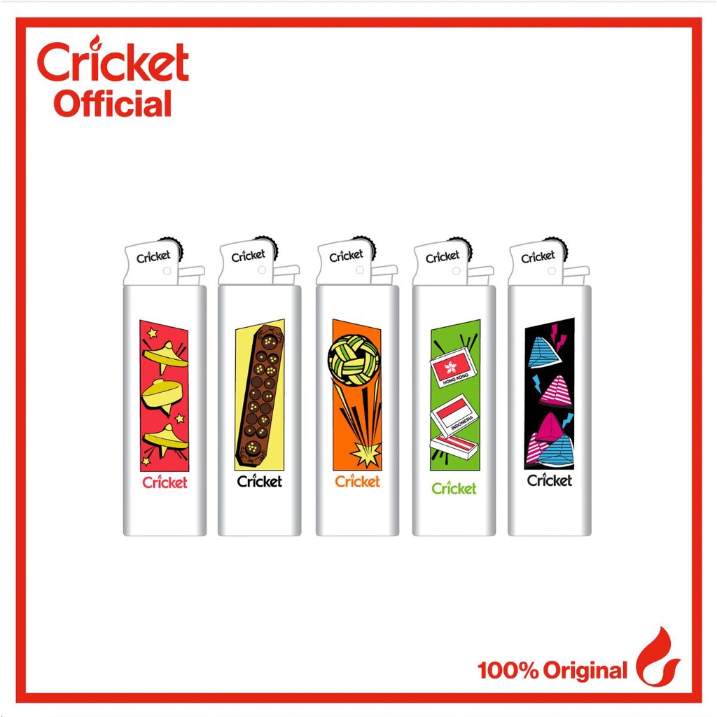 Cricket Lighters Limited Edition Nostalgia Series (5 Pcs) | Shopee Malaysia