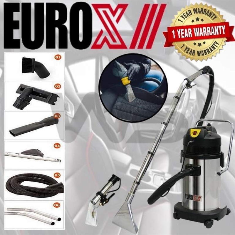 EUROX/// VAC-3003 1034w 30L Stainless Steel Induction Carpet Cleaner ...
