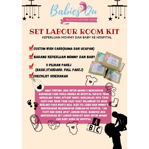 Newborn gift set‼️Box LABOUR ROOM Kit | Shopee Malaysia