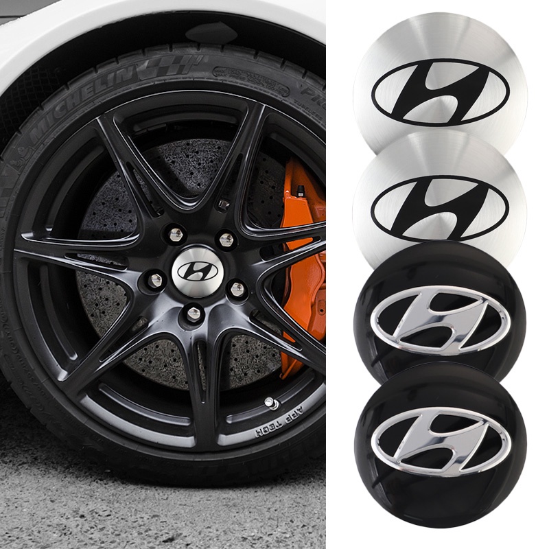 4Pcs 56mm Car Wheel Hub Cap Metal Emblem Stickers Accessories For ...