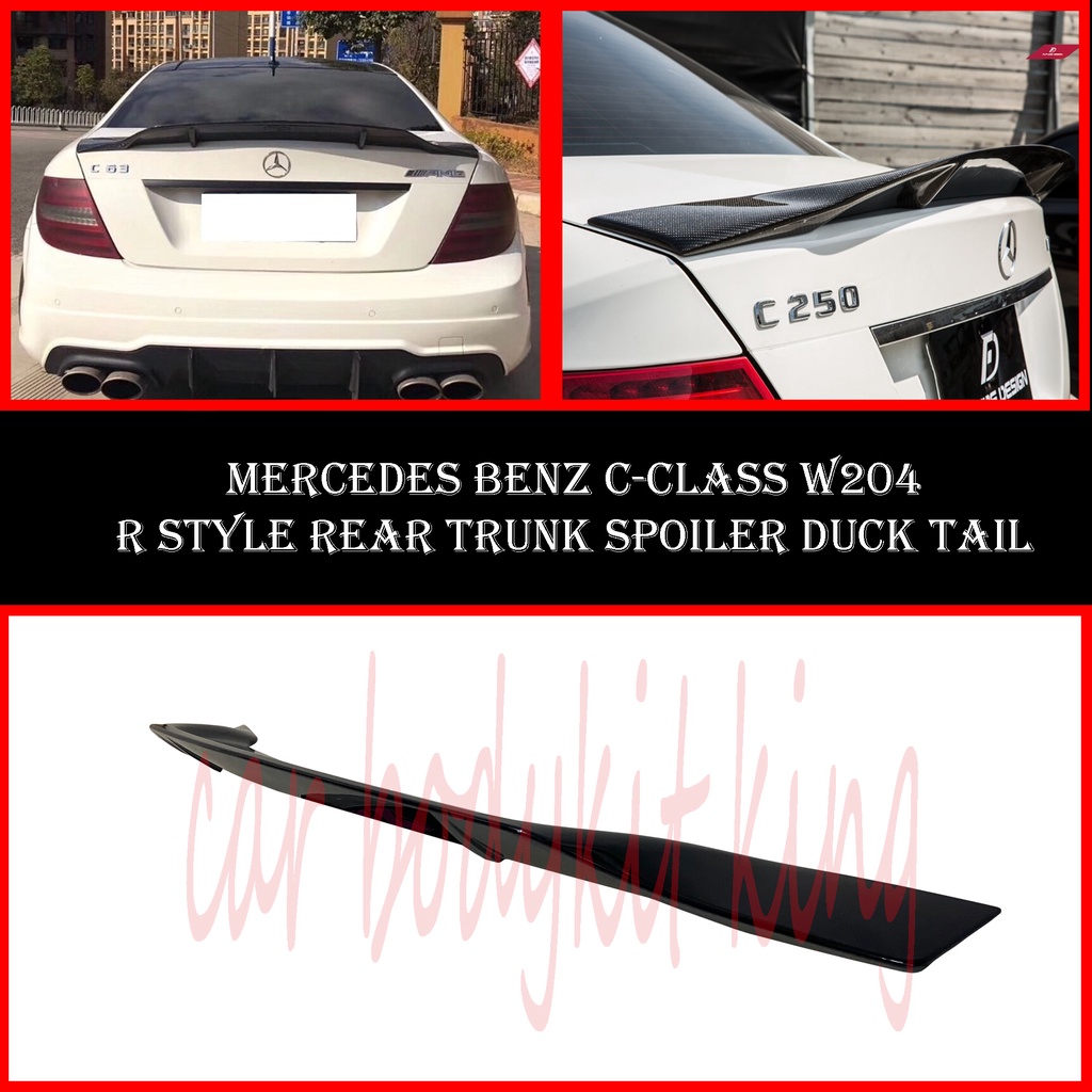 MERCEDES BENZ C-CLASS W204 R STYLE REAR TRUNK SPOILER DUCK TAIL WITH ...