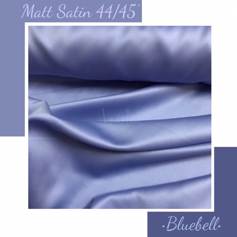 Kain Matt Satin 44/45’ (Bluebell) | Shopee Malaysia