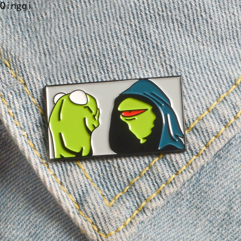 Creative Inner Me Enamel Pin Kermit The Frog Pins Pepe Frog Brooch ...
