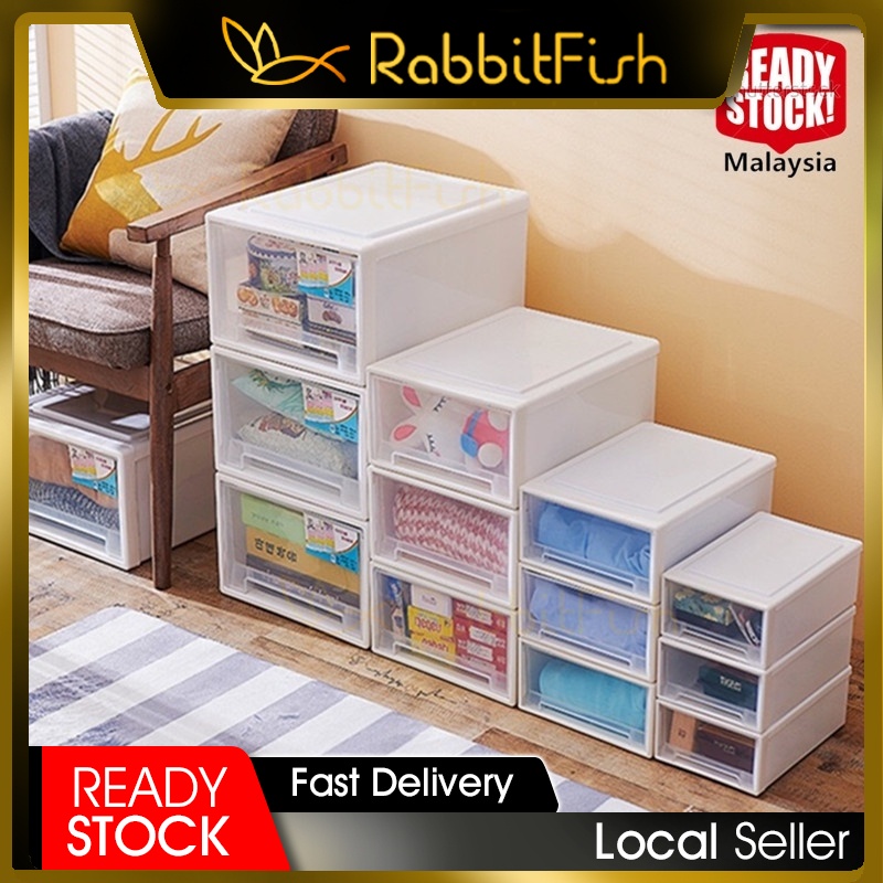 Transparent Drawer Storage Boxe Combination Multifunction Dust-Proof ...