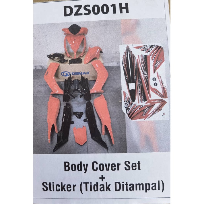 Demak Evo-zr 110 Full Body Cover Set (Include Sticker) Evo zr | Shopee Malaysia