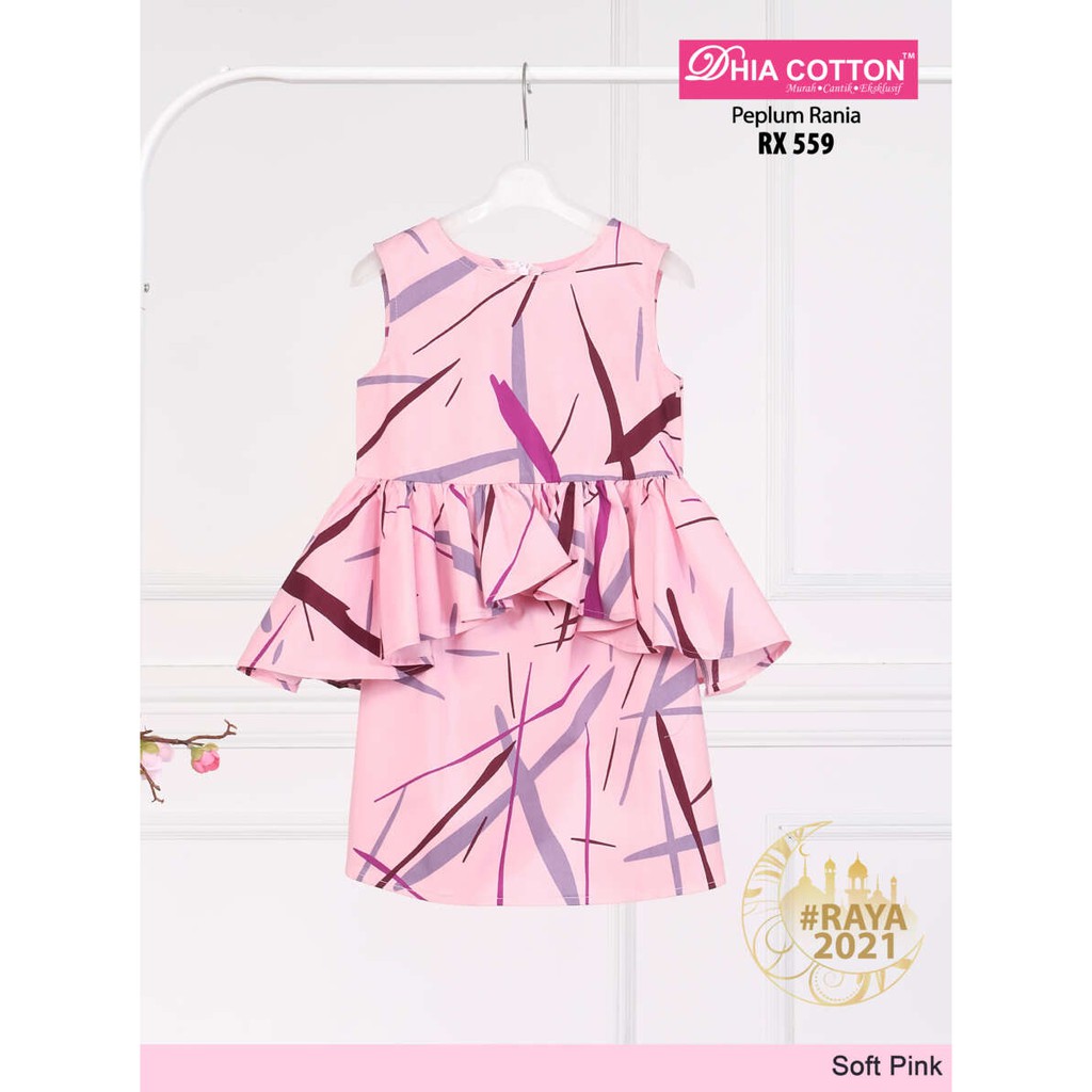 PEPLUM KID Dhia Cotton Pt.3 (peplum kanak-kanak/set sedondon ibu anak ...