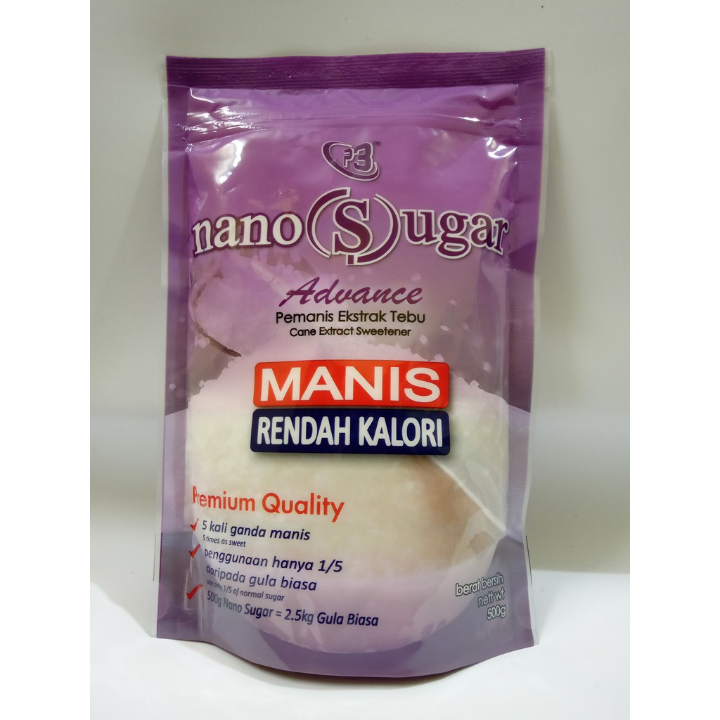 P3 NANO SUGAR 500g (GULA NANO RENDAH KALORI) | Shopee Malaysia