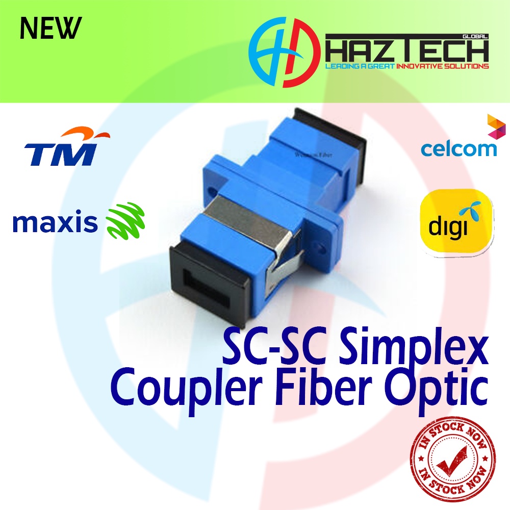 SC-SC Simplex Fiber Optic Coupler/Adapter/Connector | Shopee Malaysia