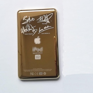 Silver gold black U2 edition style metal back case housing for iPod 6th ...