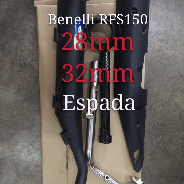 🔥 READY STOCK 🔥 Benelli RFS150 E4-II🦈🦈🦈Exhaust 28mm/32mm Espada ...