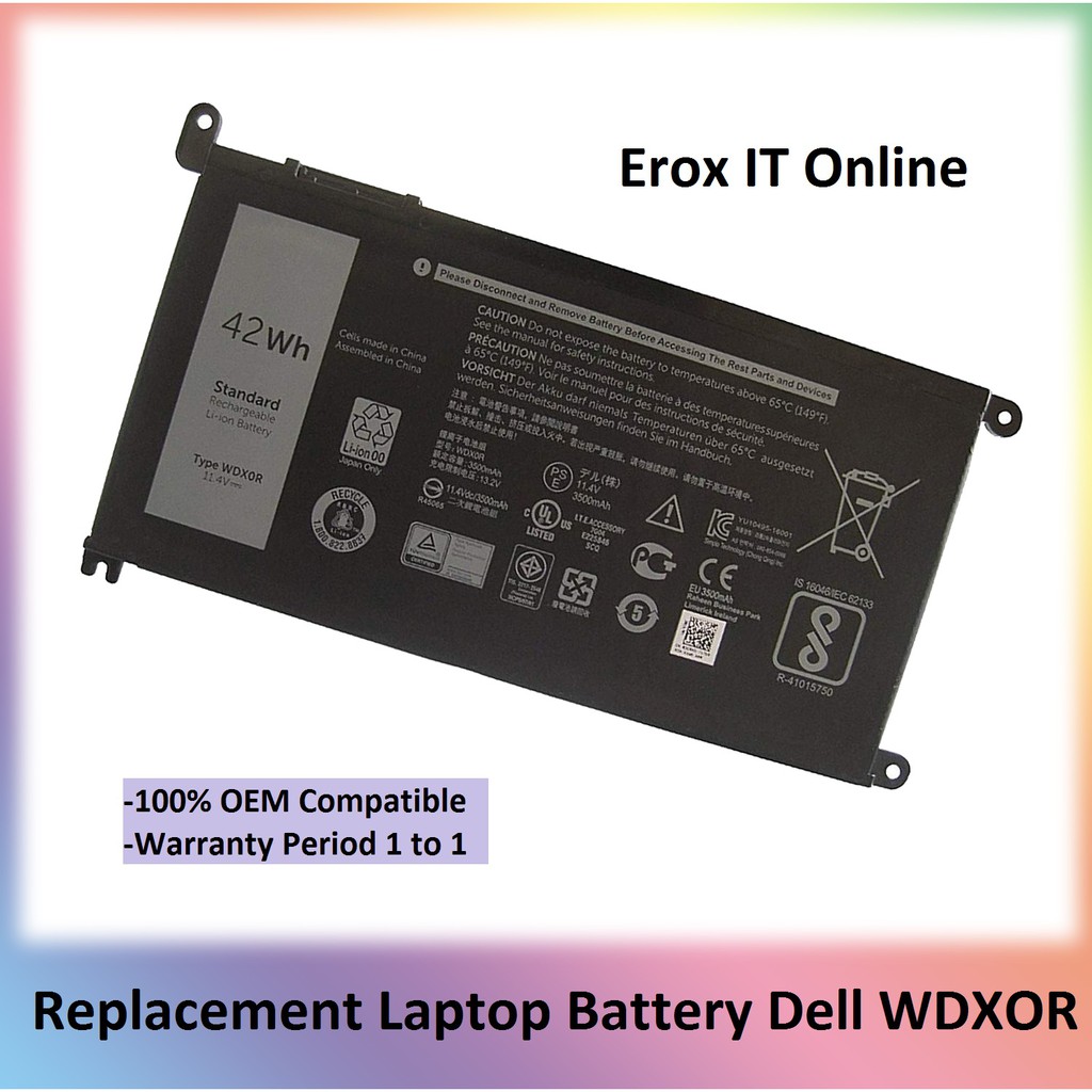 Replacement Laptop Battery Vostro 5568 5468 15 5568 14 5468 3379 13 ...