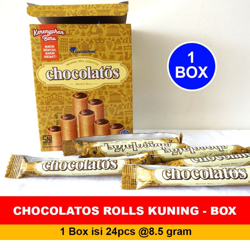 Chocolatos - Classic Wafer Roll 24pcs | Shopee Malaysia