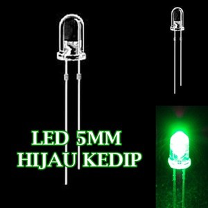 HIJAU 5mm Led Green Flashing - green blink | Shopee Malaysia