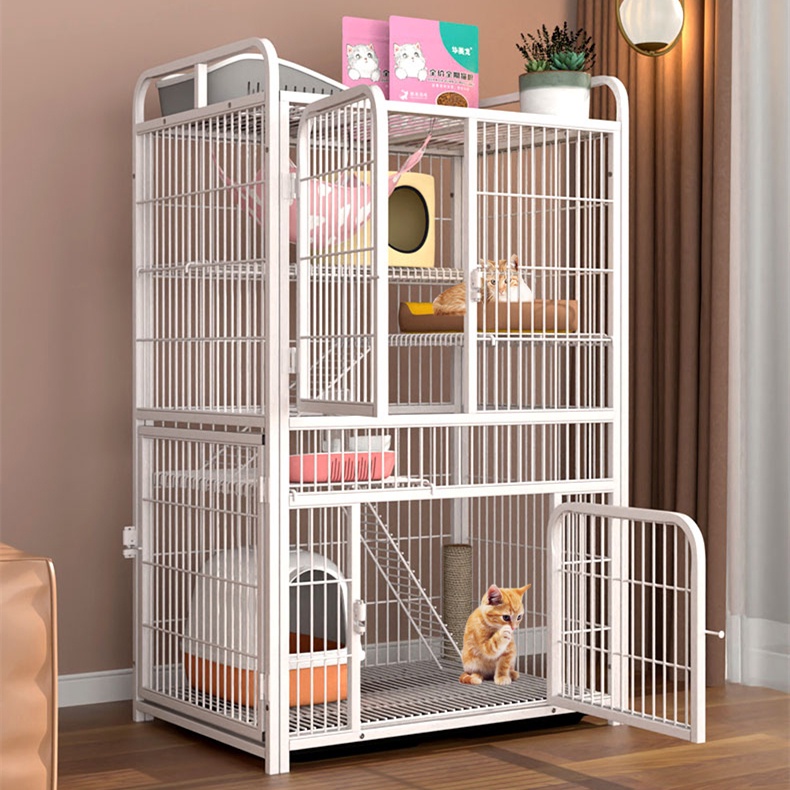 Sangkar Kucing Besar 3 4 Tingkat Rumah Large Cat Cage 4 Level Square ...